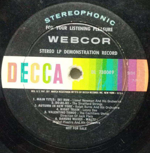 WEBCOR - ENGLISH VINYL LP – BollywoodVinyl