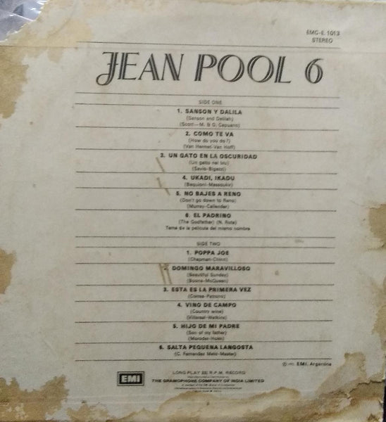 "JEAN POOL 6" English vinyl LP – BollywoodVinyl