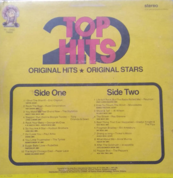 "TOP 20 HITS" English vinyl LP – BollywoodVinyl