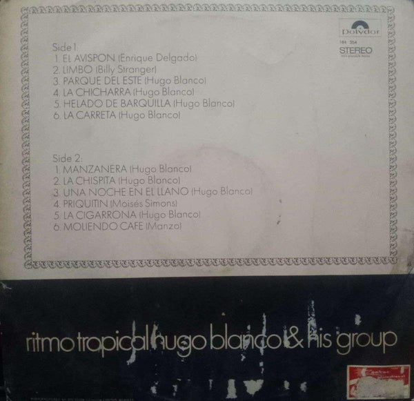 RITMO TROPICAL HUGO BLANCO AND HIS GROUP - ENGLISH VINYL LP ...