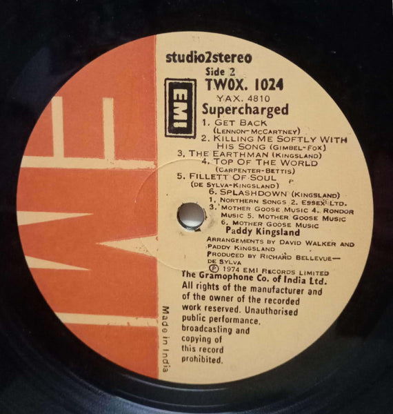 SUPER CHARGED - ENGLISH VINYL LP – BollywoodVinyl