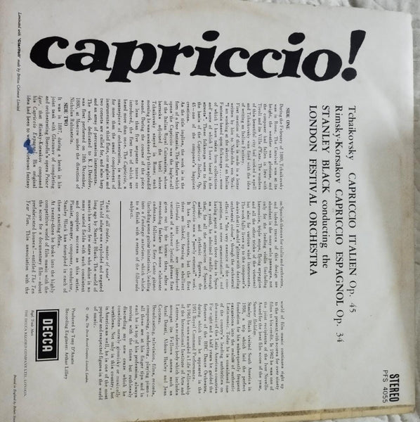 Capriccio! -1987 - English Vinyl Record Lp – BollywoodVinyl