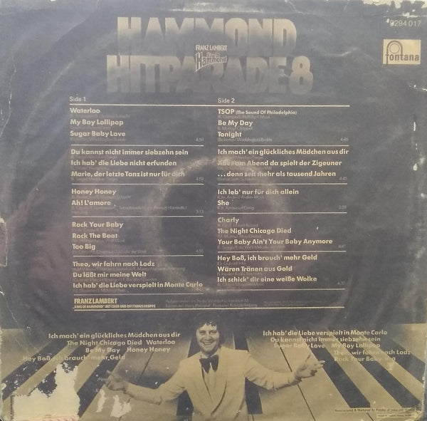 "HAMMOND HITPARADE 8" English vinyl LP – BollywoodVinyl