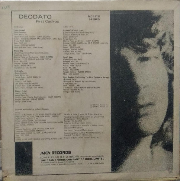 "DEODATO FIRST CUCKOO" English vinyl LP – BollywoodVinyl
