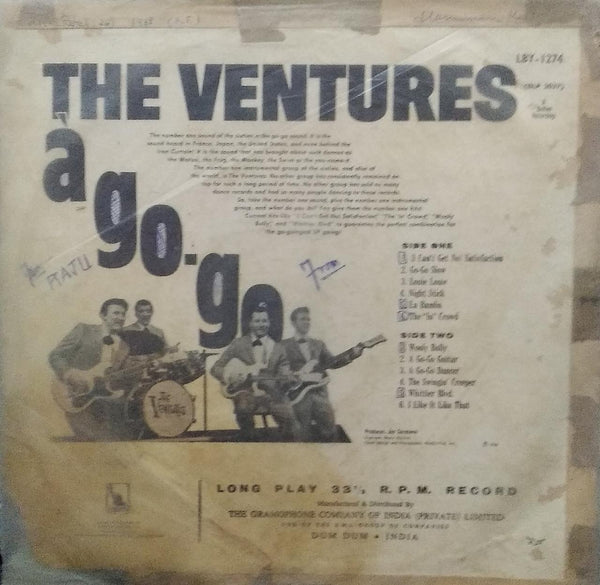 "THE VENTURES A GOGO" English vinyl LP – BollywoodVinyl