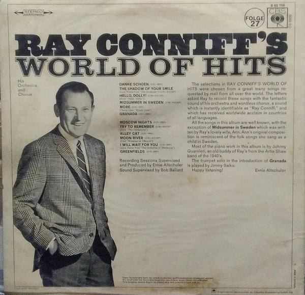 "RAY CONNIF'S WORLD OF HITS" English vinyl LP – BollywoodVinyl